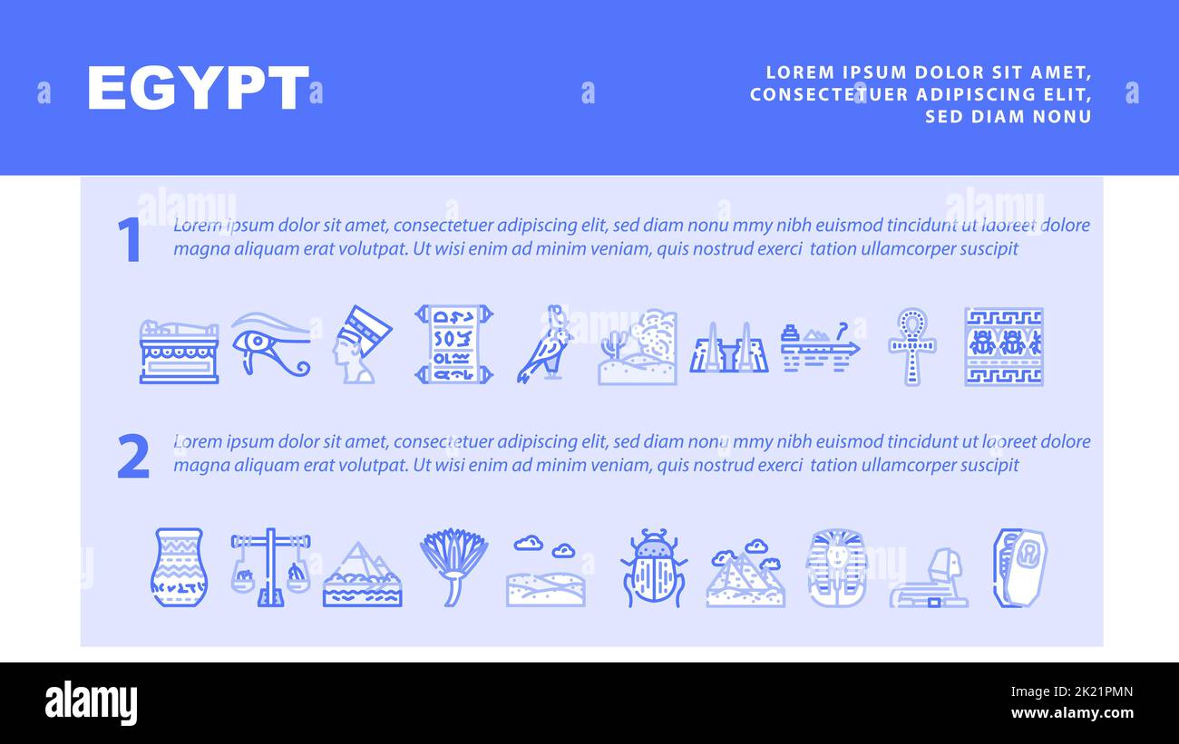 Egypt Civilization Landscape landing header vector Stock Vector Image & Art - Alamy