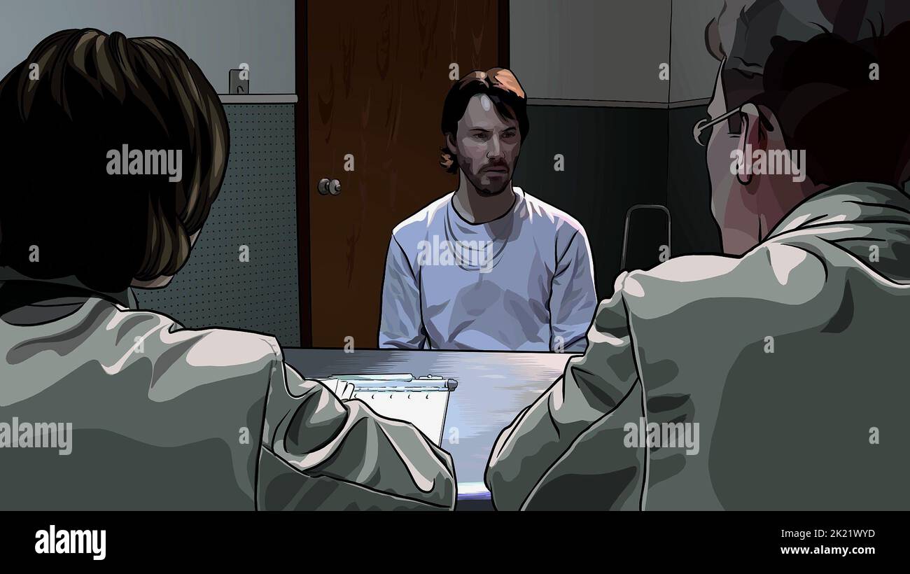 CHAMBLEE FERGUSON, KEANU REEVES, ANGELA RAWNA, A SCANNER DARKLY, 2006 ...