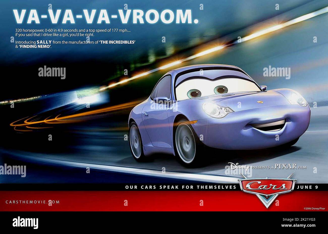 SALLY CARRERA POSTER, CARS, 2006 Stock Photo - Alamy