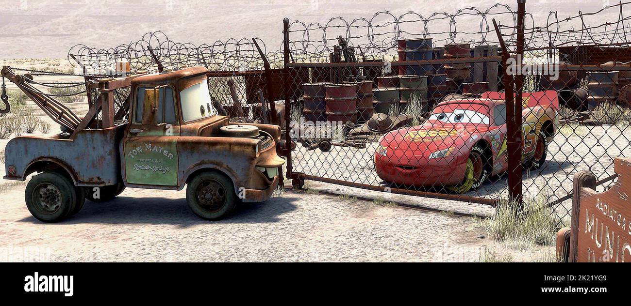 MATER, LIGHTNING MCQUEEN, CARS, 2006 Stock Photo - Alamy