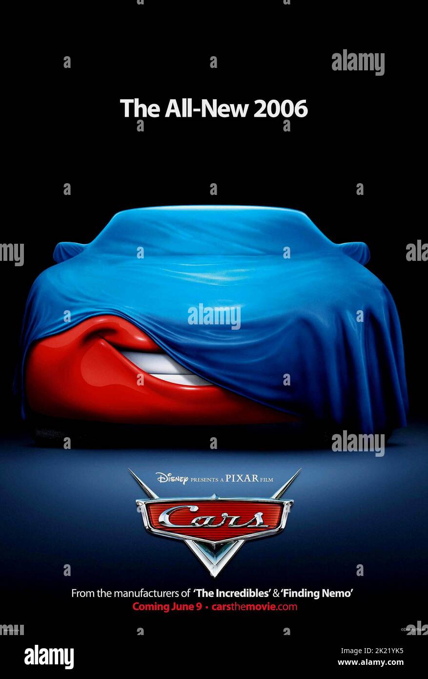 LIGHTNING MCQUEEN POSTER, CARS, 2006 Stock Photo - Alamy