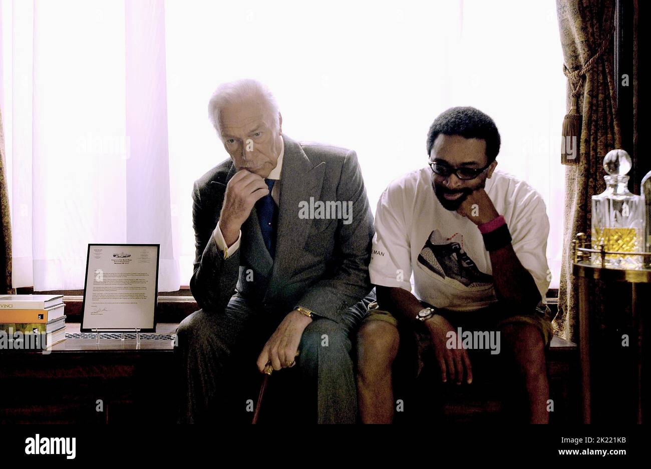 CHRISTOPHER PLUMMER, SPIKE LEE, INSIDE MAN, 2006 Stock Photo - Alamy