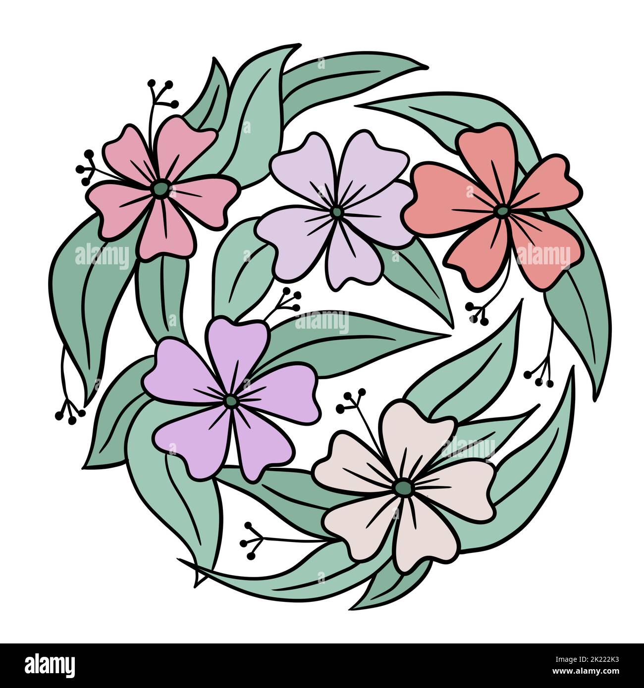 Wild plant shape summer Cut Out Stock Images & Pictures - Alamy