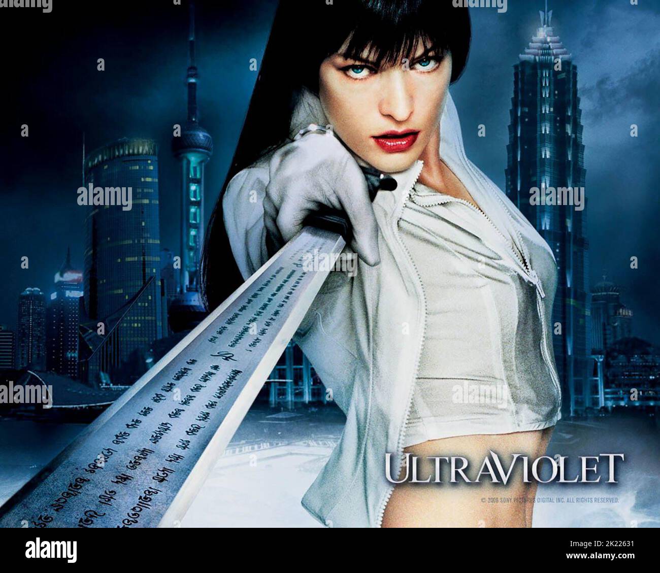 MILLA JOVOVICH POSTER, ULTRAVIOLET, 2006 Stock Photo - Alamy