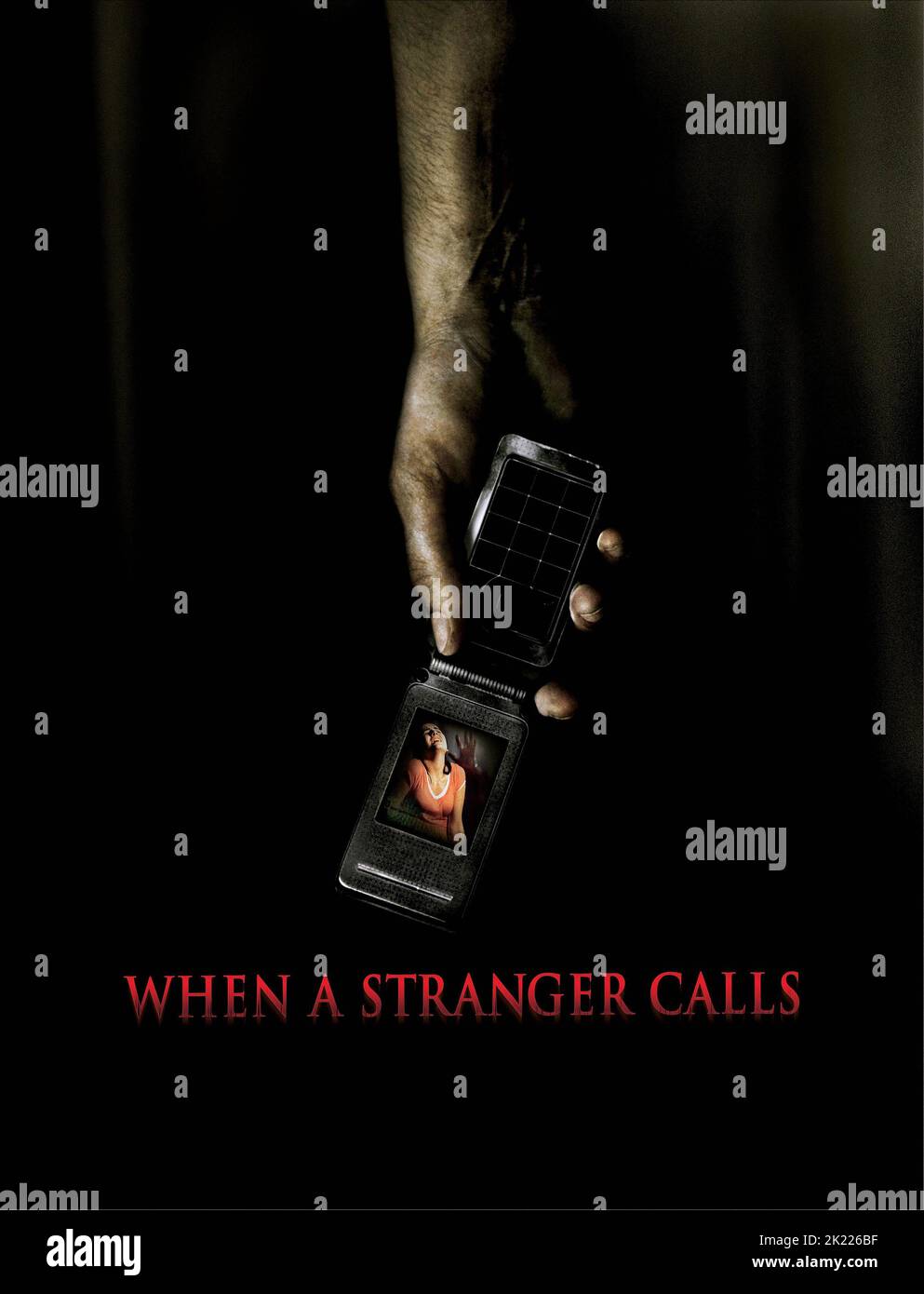 MOBILE PHONE POSTER, WHEN A STRANGER CALLS, 2006 Stock Photo - Alamy