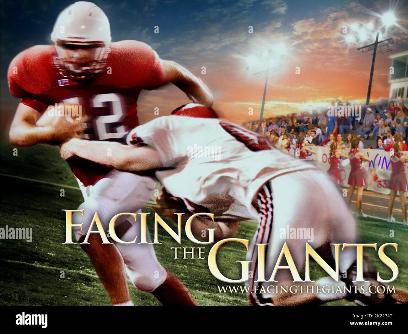 AMERICAN FOOTBALL POSTER, FACING THE GIANTS, 2006 Stock Photo - Alamy