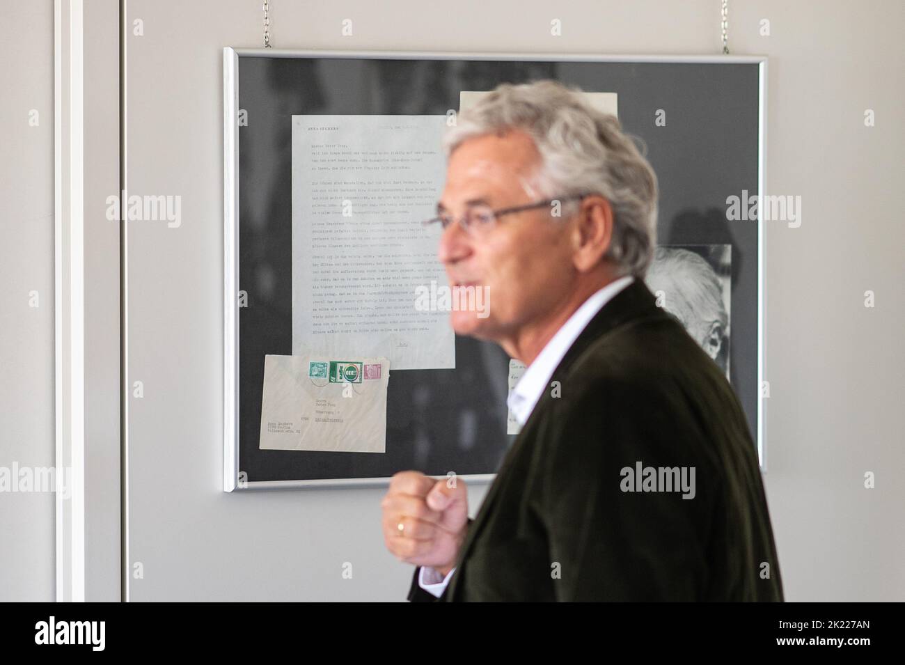 Mainz, Germany. 16th Sep, 2022. Peter Frey, editor-in-chief of ZDF, is ...