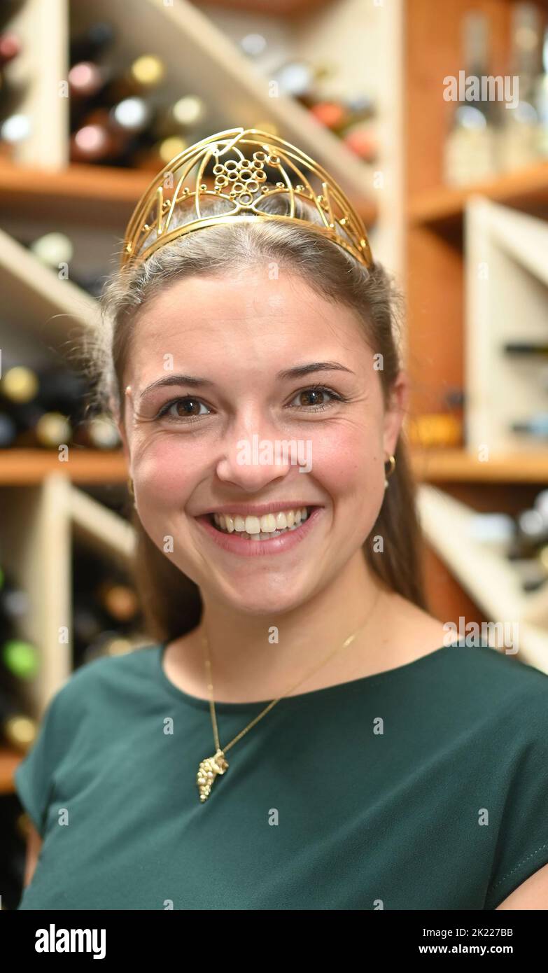 Durbach, Germany. 13th Sep, 2022. Sina Erdrich, 73rd German Wine Queen ...