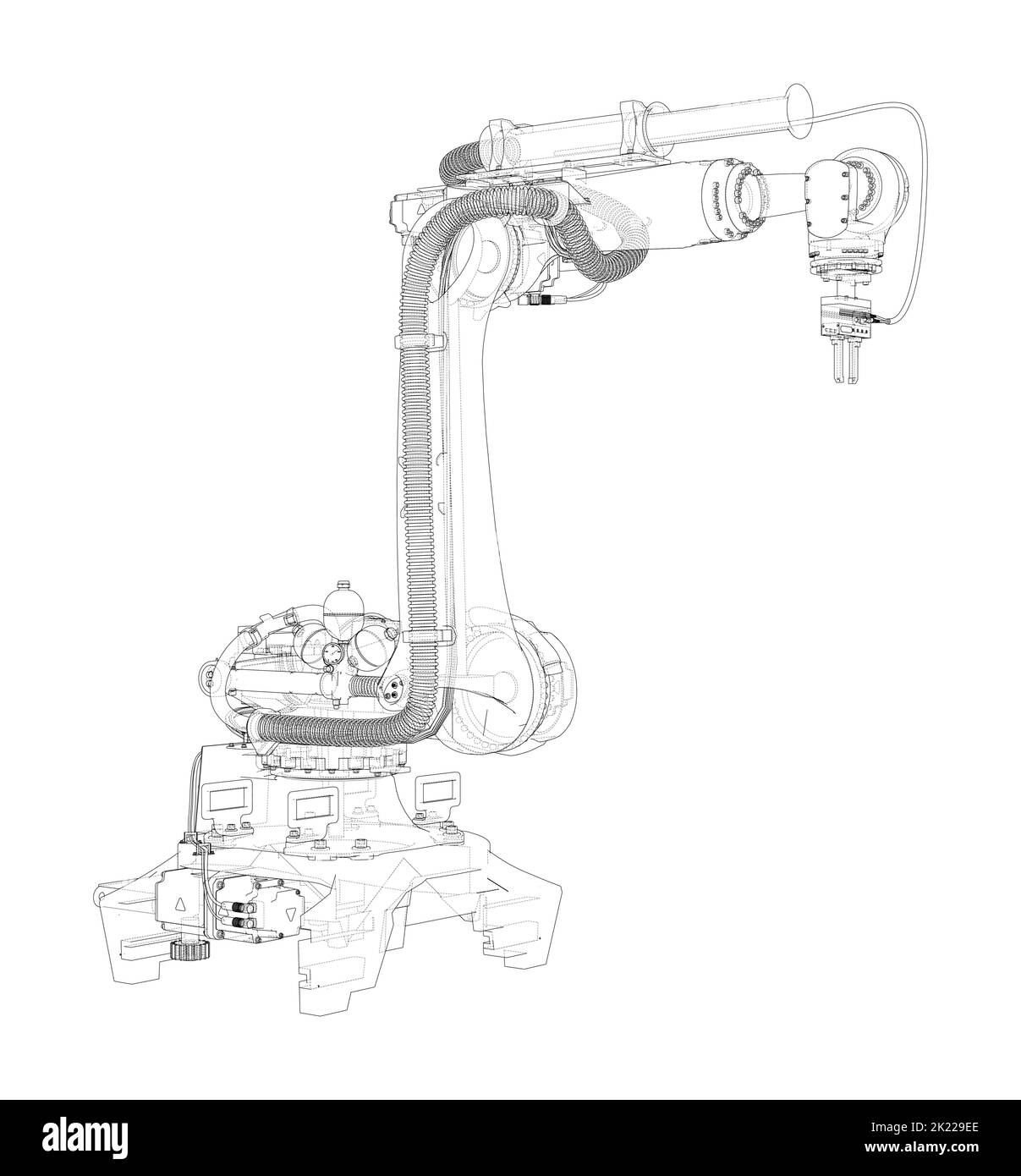 Industrial robot manipulator Stock Vector Image & Art - Alamy