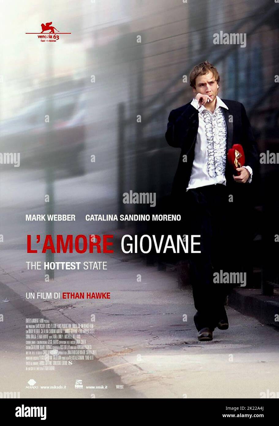 MARK WEBBER POSTER, THE HOTTEST STATE, 2006 Stock Photo - Alamy