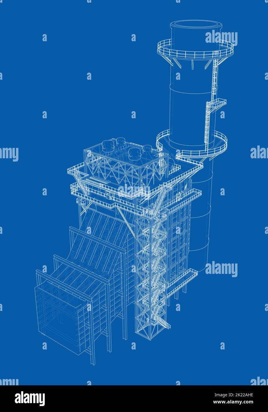 Industrial equipment. Vector rendering of 3d Stock Vector Image & Art ...