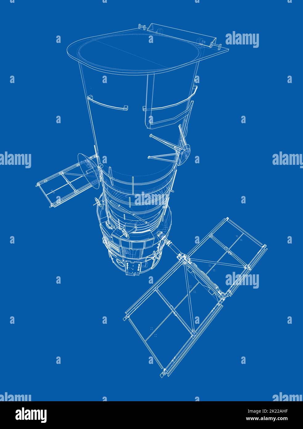 Hubble space telescope. Sattellite Stock Vector Image & Art - Alamy