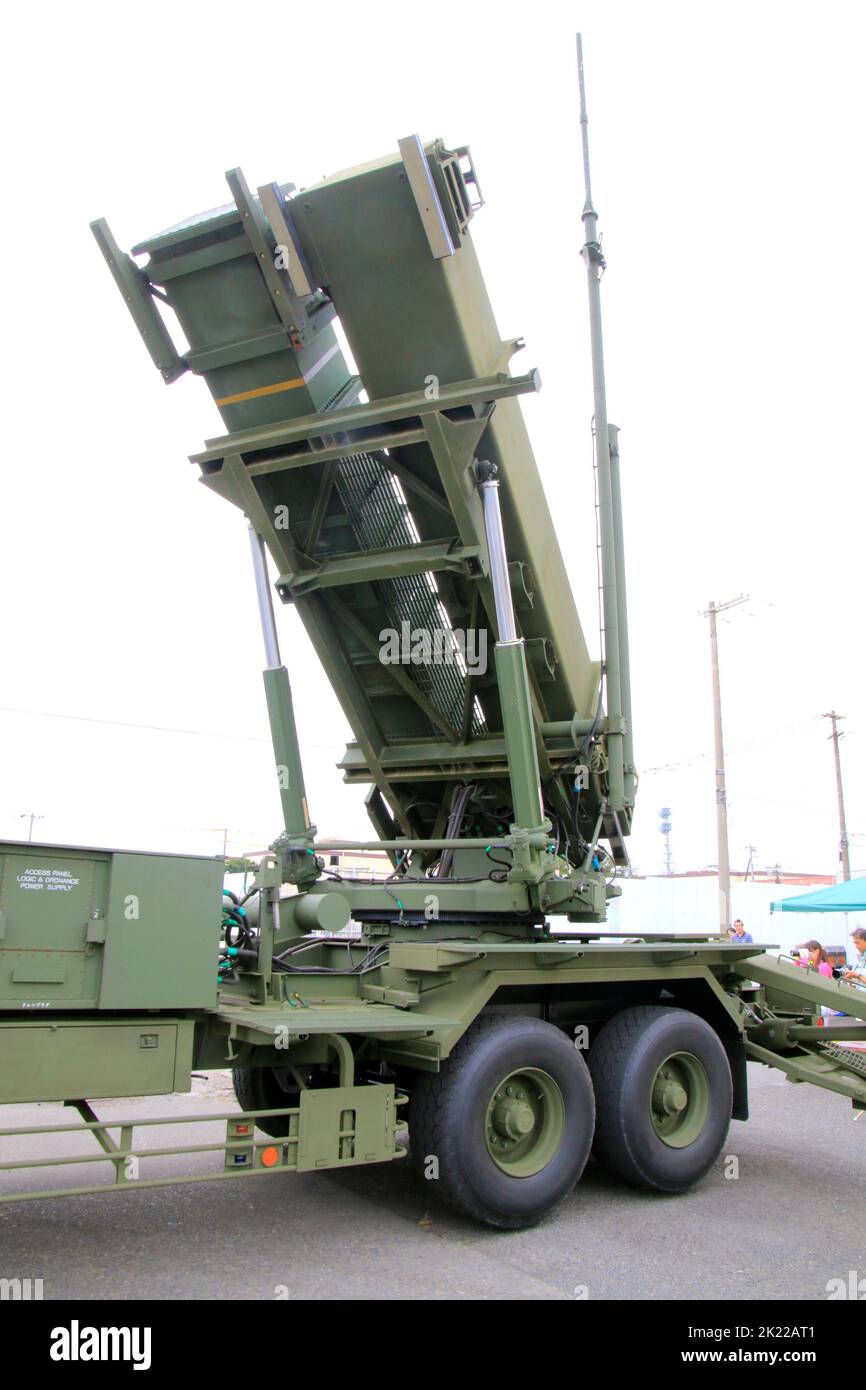 Japan Self Defense Force Patriot Missile launcher at Yokota Air Base ...