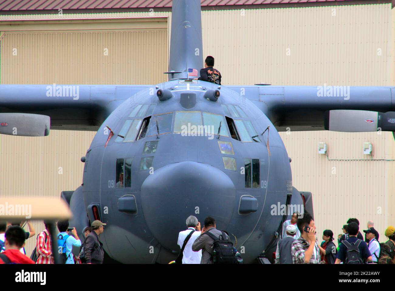 Lockheed Martin C-130J Super Hercules at Yokota Air Force Base Tokyo Japan Stock Photo - Alamy