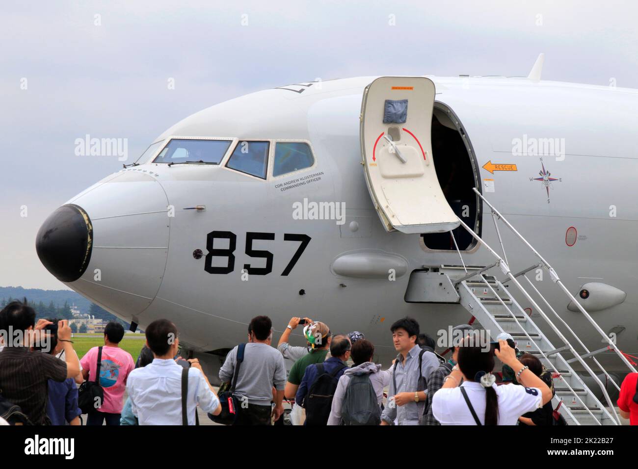 US Navy P-8 Poseidon Maritime Aircraft at Yokota Air Base Tokyo Japan ...