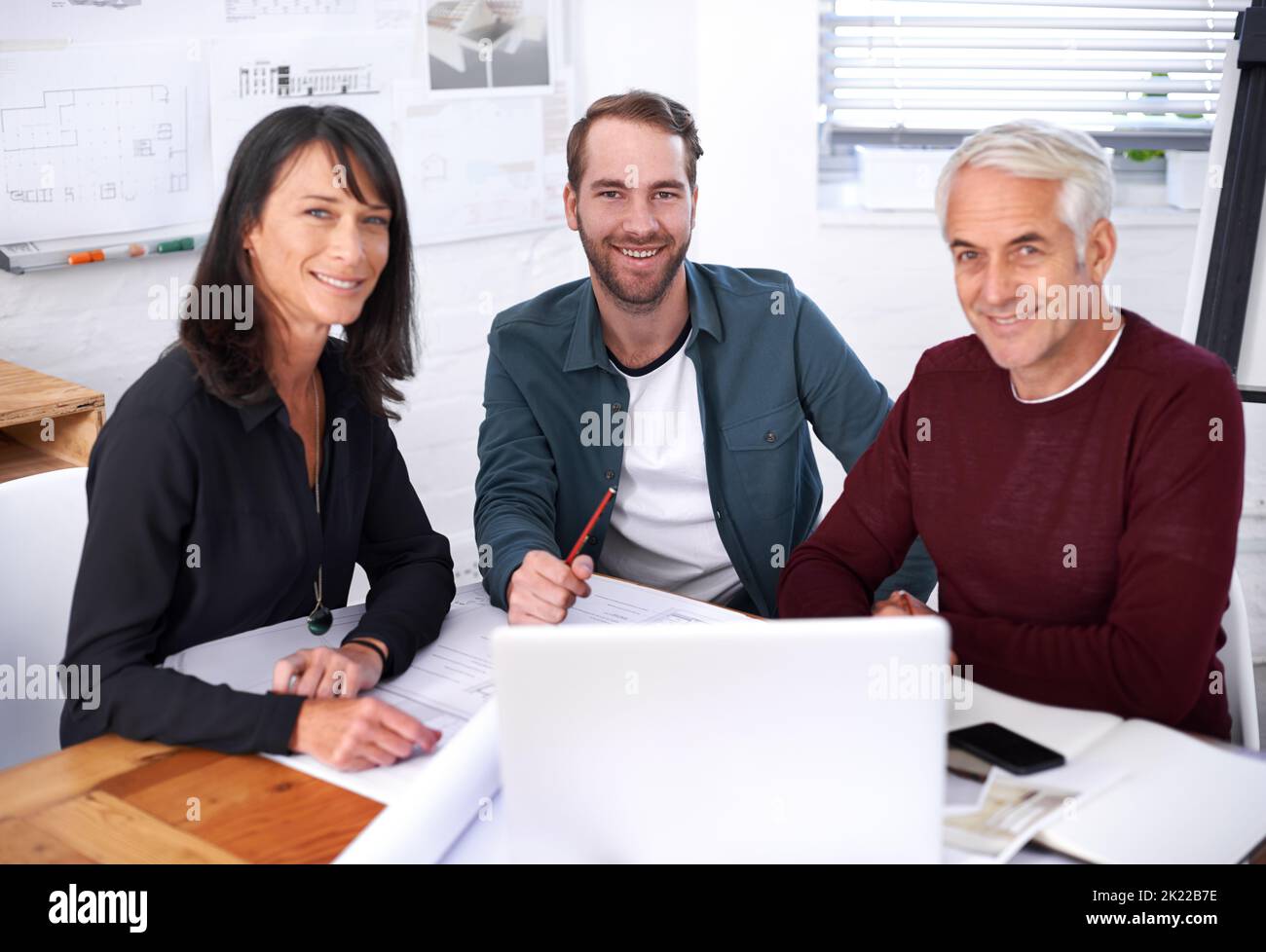 Three architects hi-res stock photography and images - Alamy