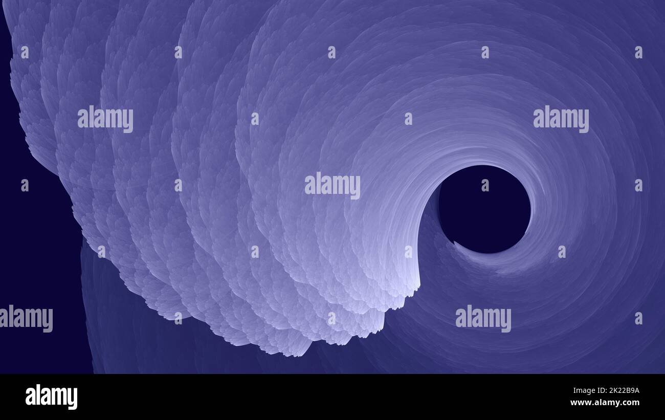 Very Peri Organic Fluffy Spiral Vortex Fractal Background. Periwinkle ...