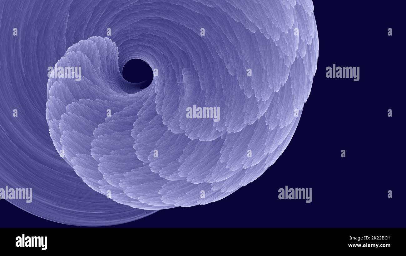 Very Peri Organic Fluffy Spiral Vortex Fractal Background. Periwinkle ...