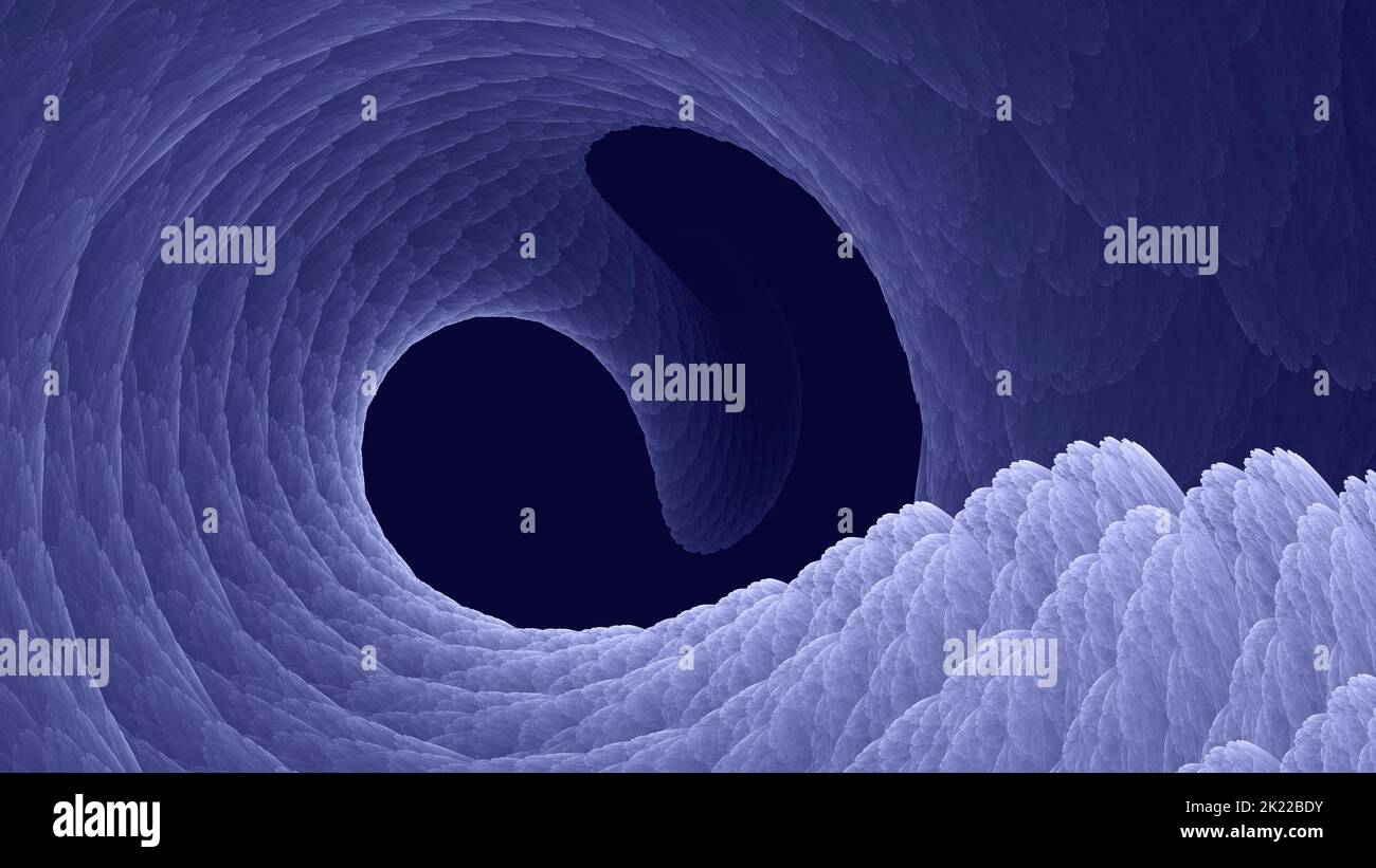 Very Peri Organic Fluffy Spiral Vortex Fractal Background. Periwinkle ...