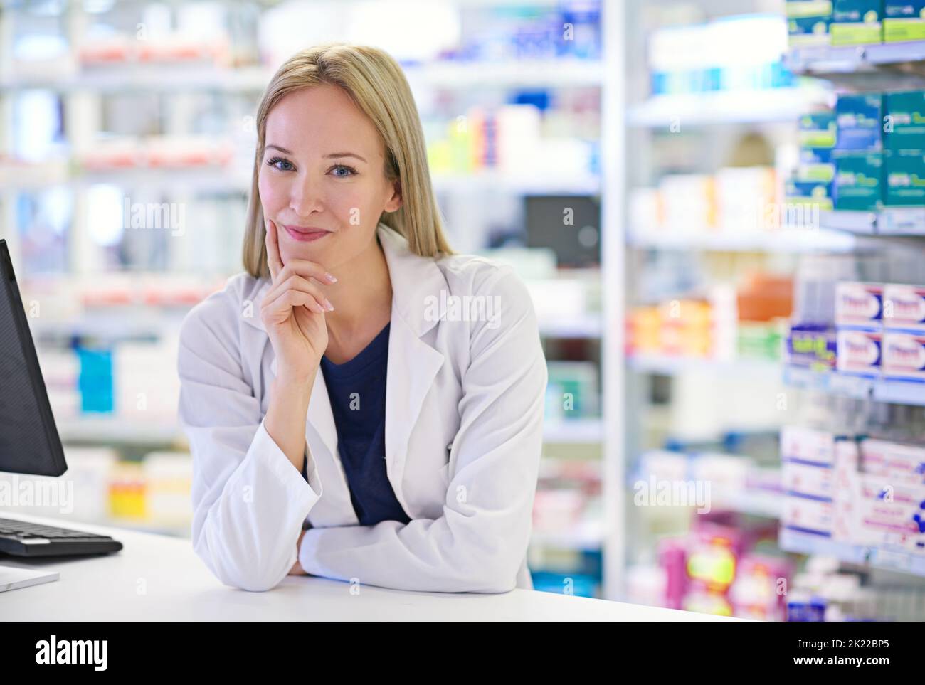 Providing customers with the medication they need. Portrait of an ...