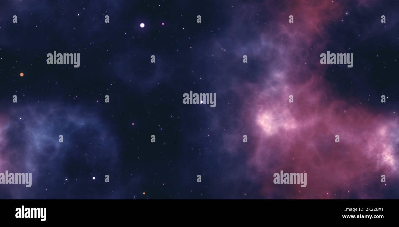 Seamless space texture background. Stars in the night sky with purple ...