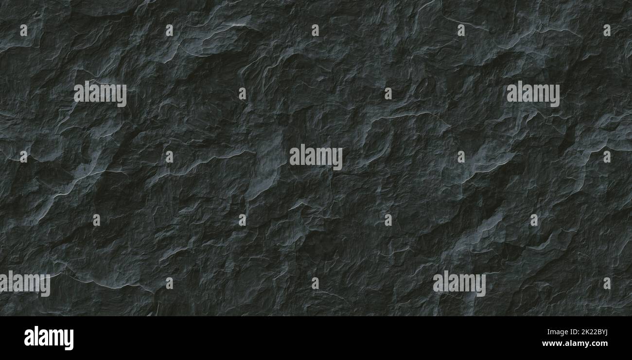 Seamless dark black slate stone wall texture backdrop. Deep green tileable slate rock flooring ...