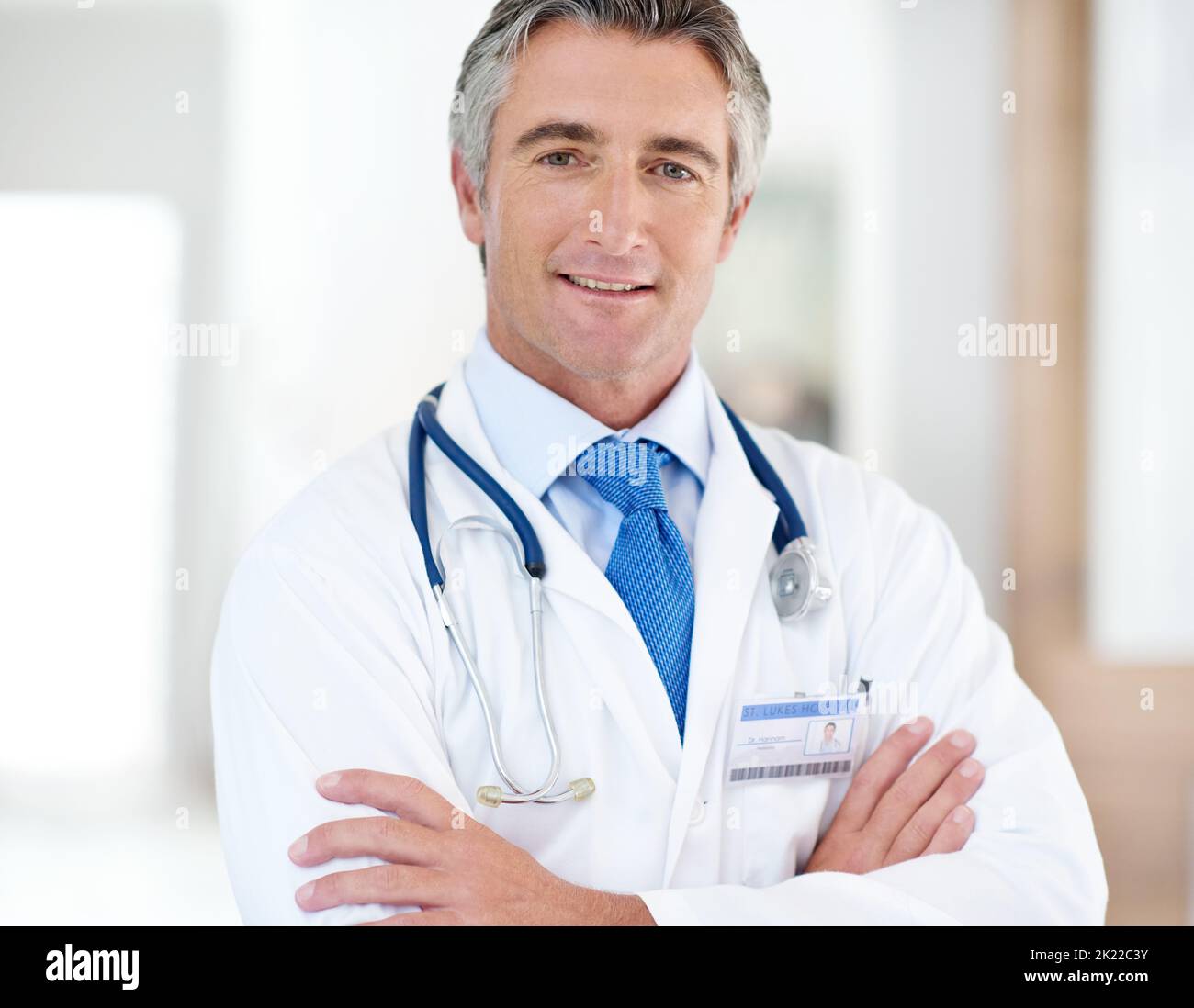 Your health is my business. Portrait of a male doctor standing in a ...