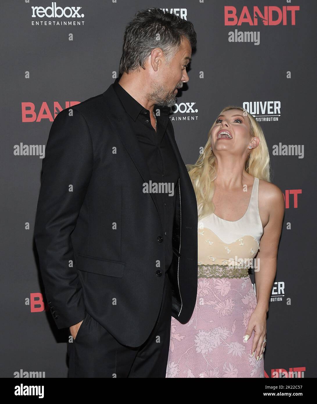 (L-R) Josh Duhamel and Elisha Cuthbert at the BANDIT World Premiere ...