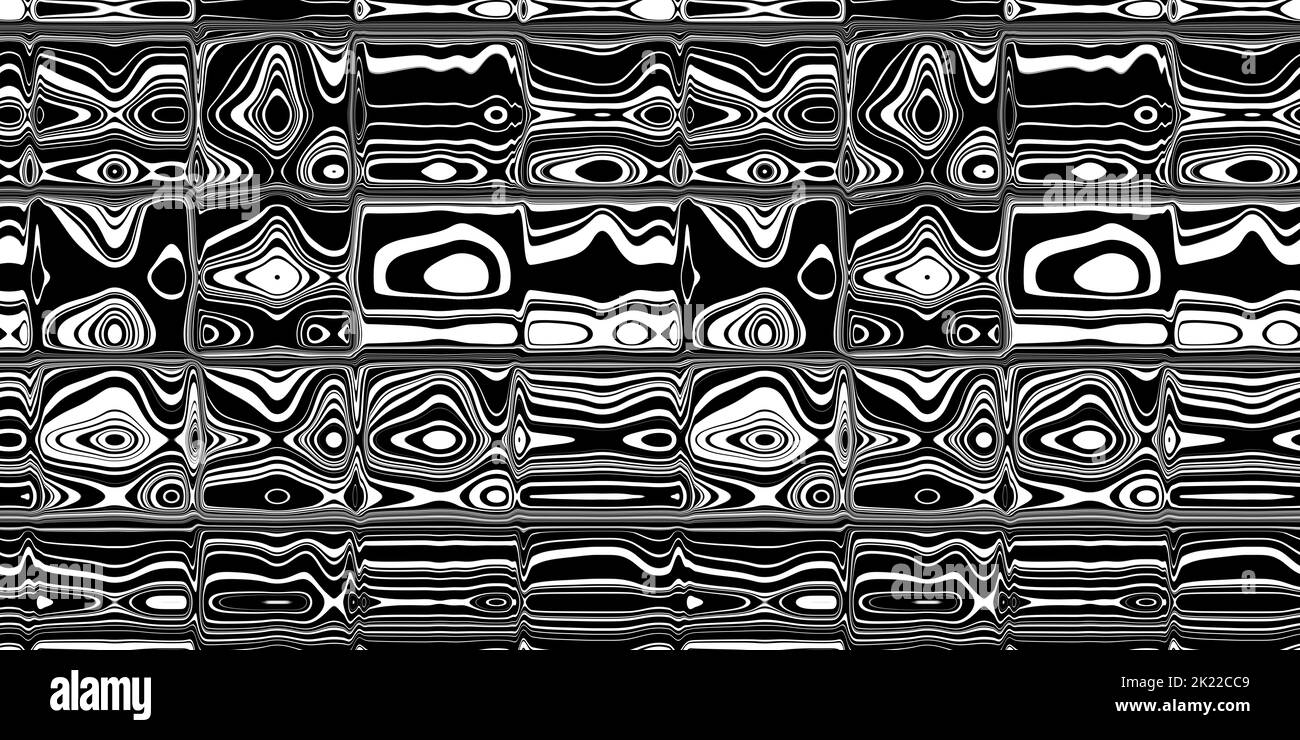 Surreal trippy refraction of stripes through square retro glass window ...