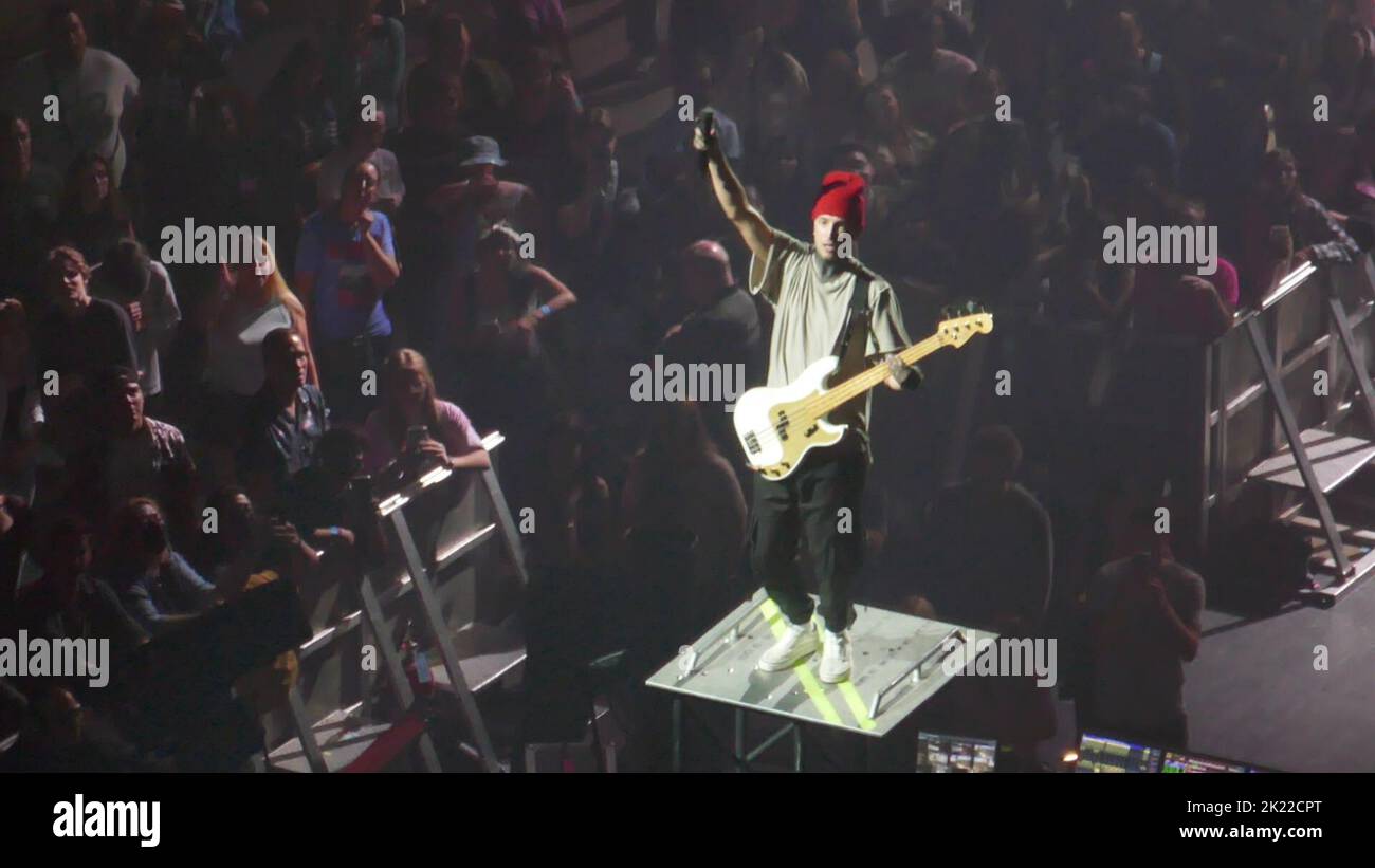 Anaheim, California, USA 17th September 2022 Tyler Joseph of Twenty One ...