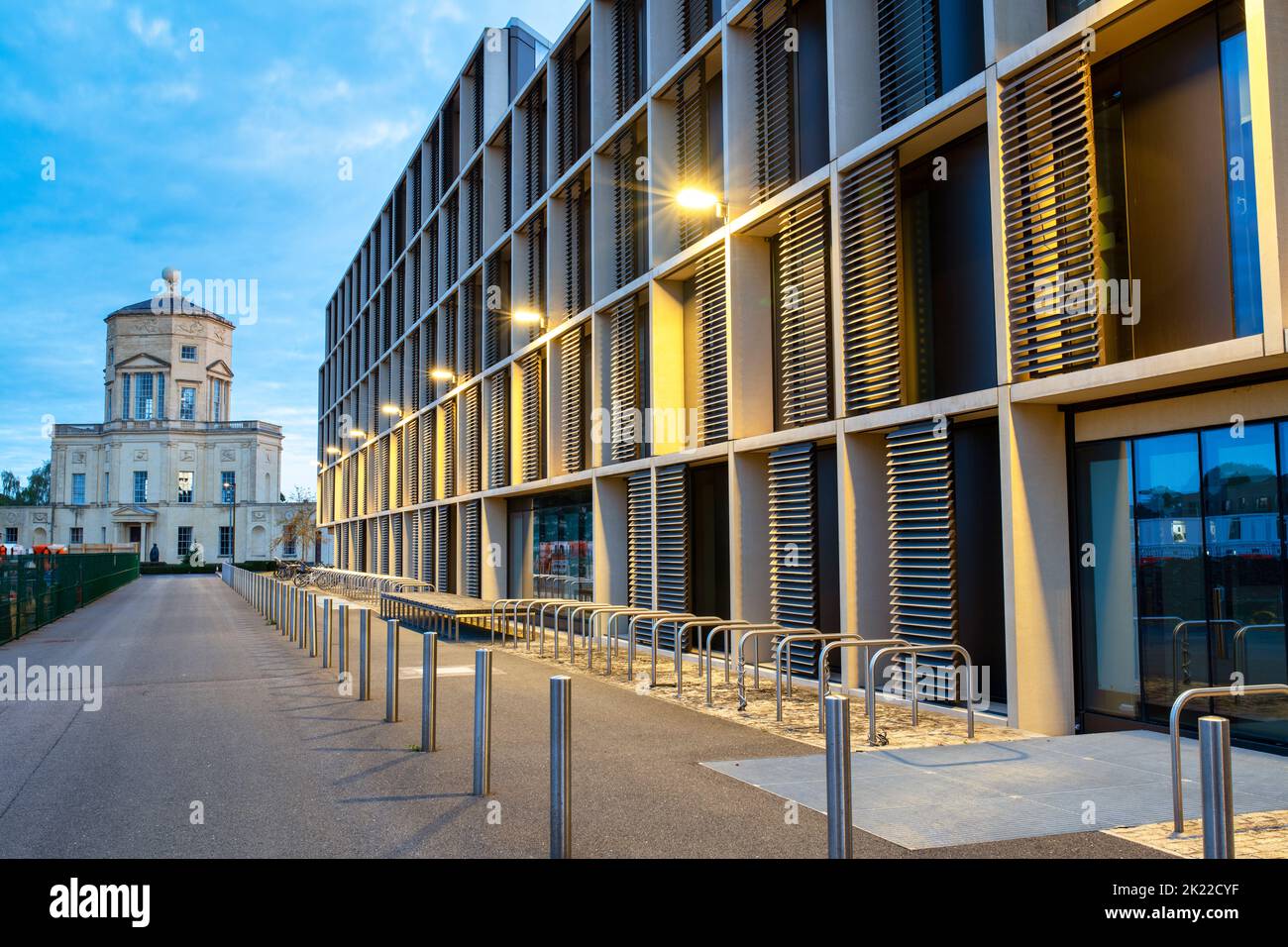 Radcliffe Observatory Quarter buildings at dawn. Oxford, Oxfordshire ...