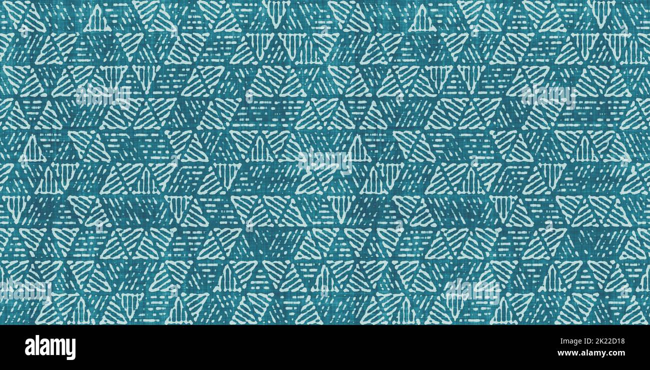 Seamless retro triangles batik surface pattern design on weathered boho ...