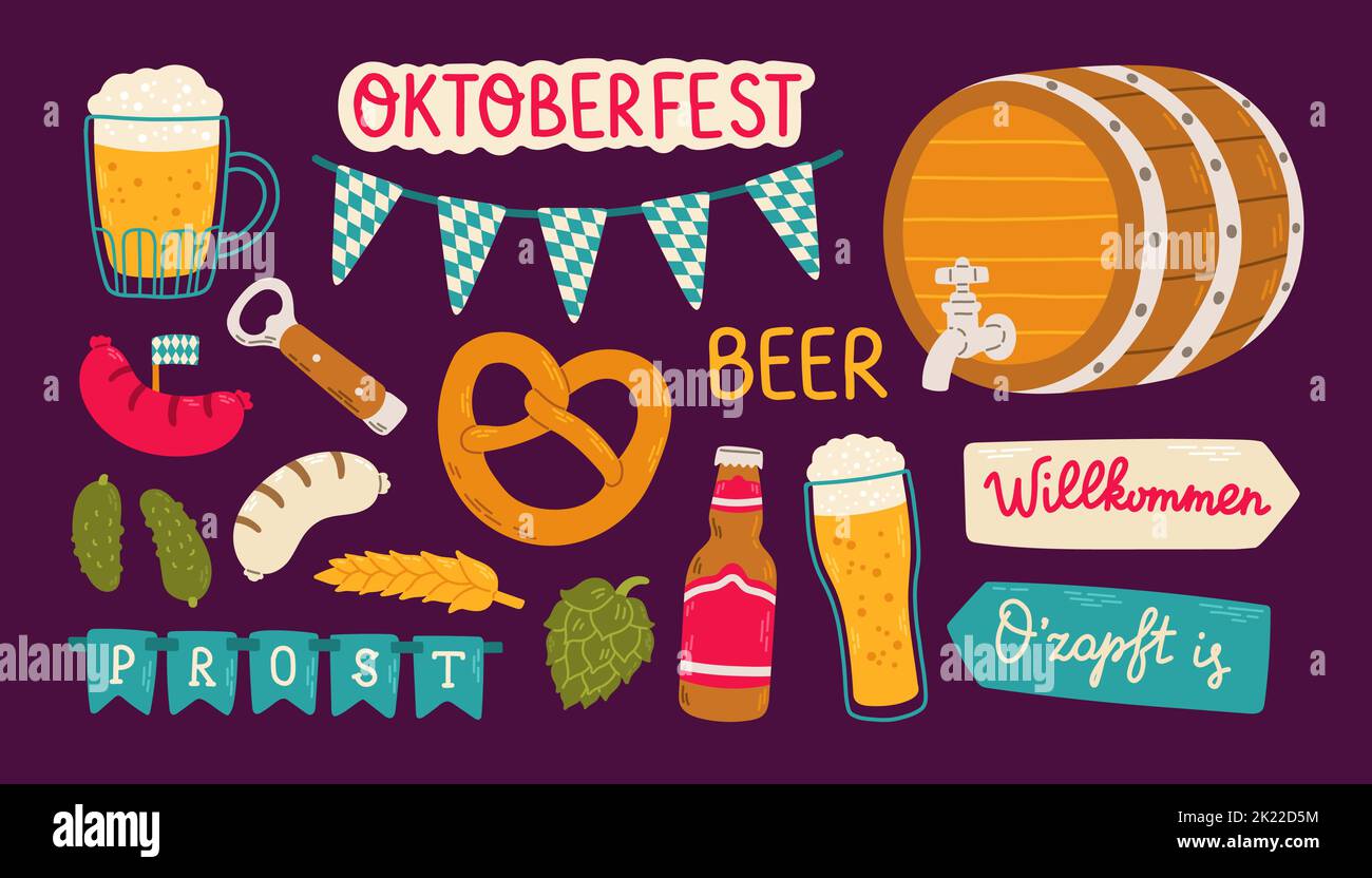 Bavarian pub design Stock Vector Images - Alamy