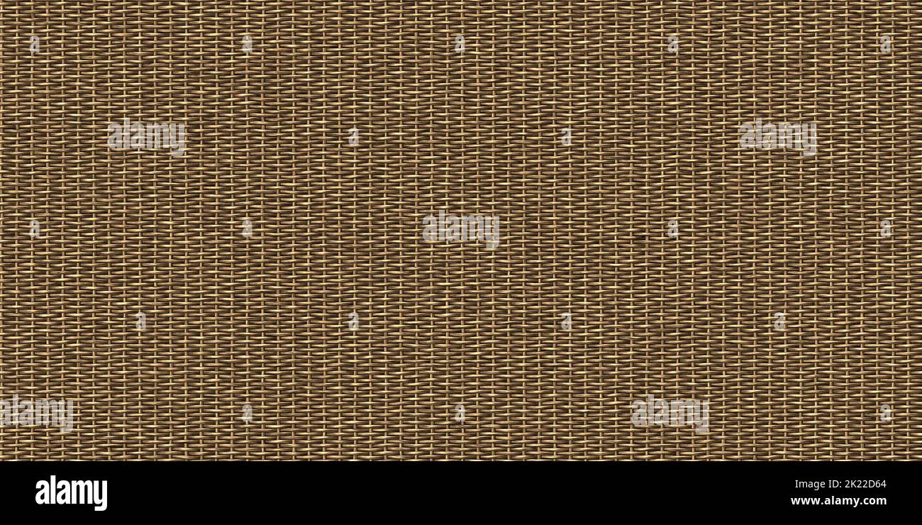 Wicker basket weave seamless texture. Bamboo or rattan wood woven ...