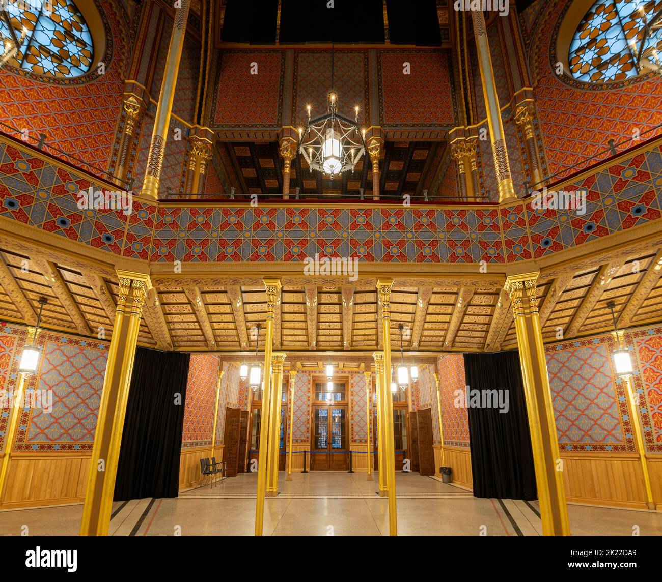 Interior of Rumbach sebestyen Street Synagogue. Near by the famous ...