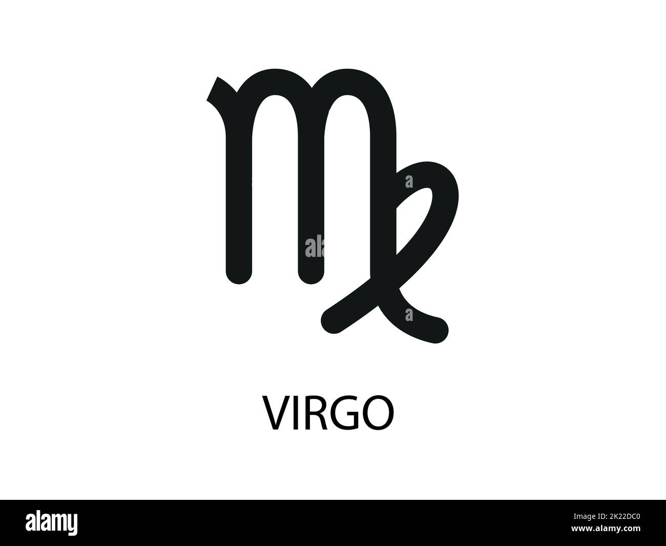 Virgo Symbol of the Horoscope. Zodiac Sign. Vector illustration of ...