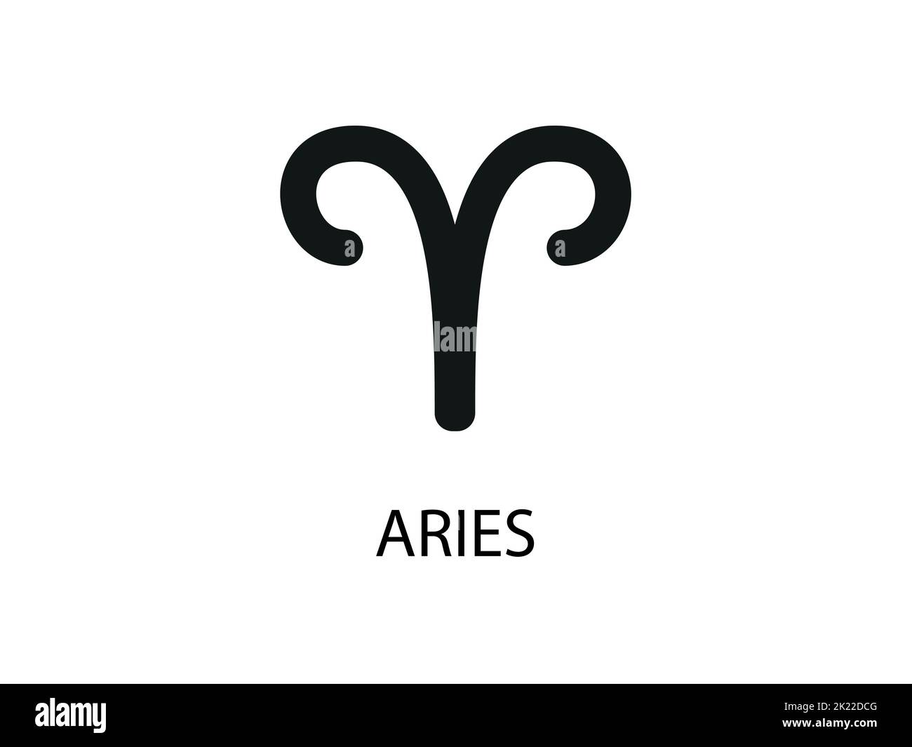 Aries Symbol of the Horoscope. Zodiac Sign. Vector illustration of ...