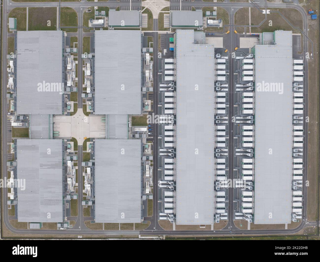 Datacenter computing center in Hollands Kroon. Data technology ICT ...