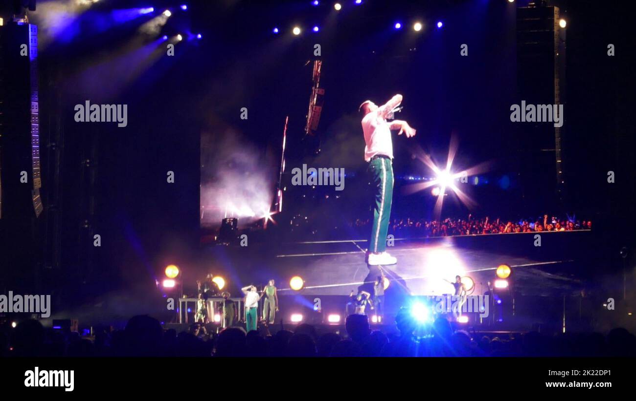 Los Angeles, California, USA 15th September 2022 Macklemore performs on ...