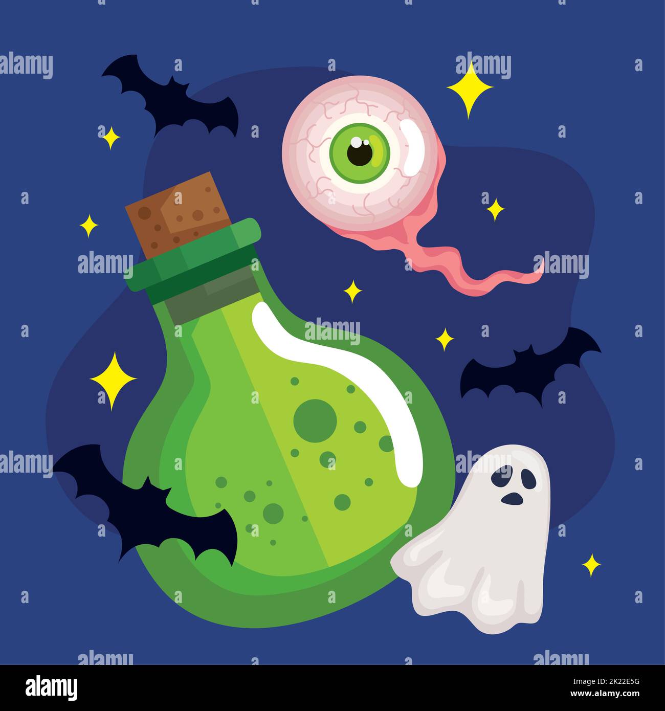 halloween potion with ghost Stock Vector Image & Art - Alamy