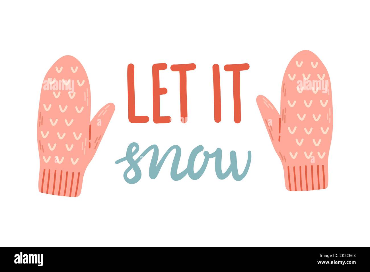 Mittens design hi-res stock photography and images - Alamy
