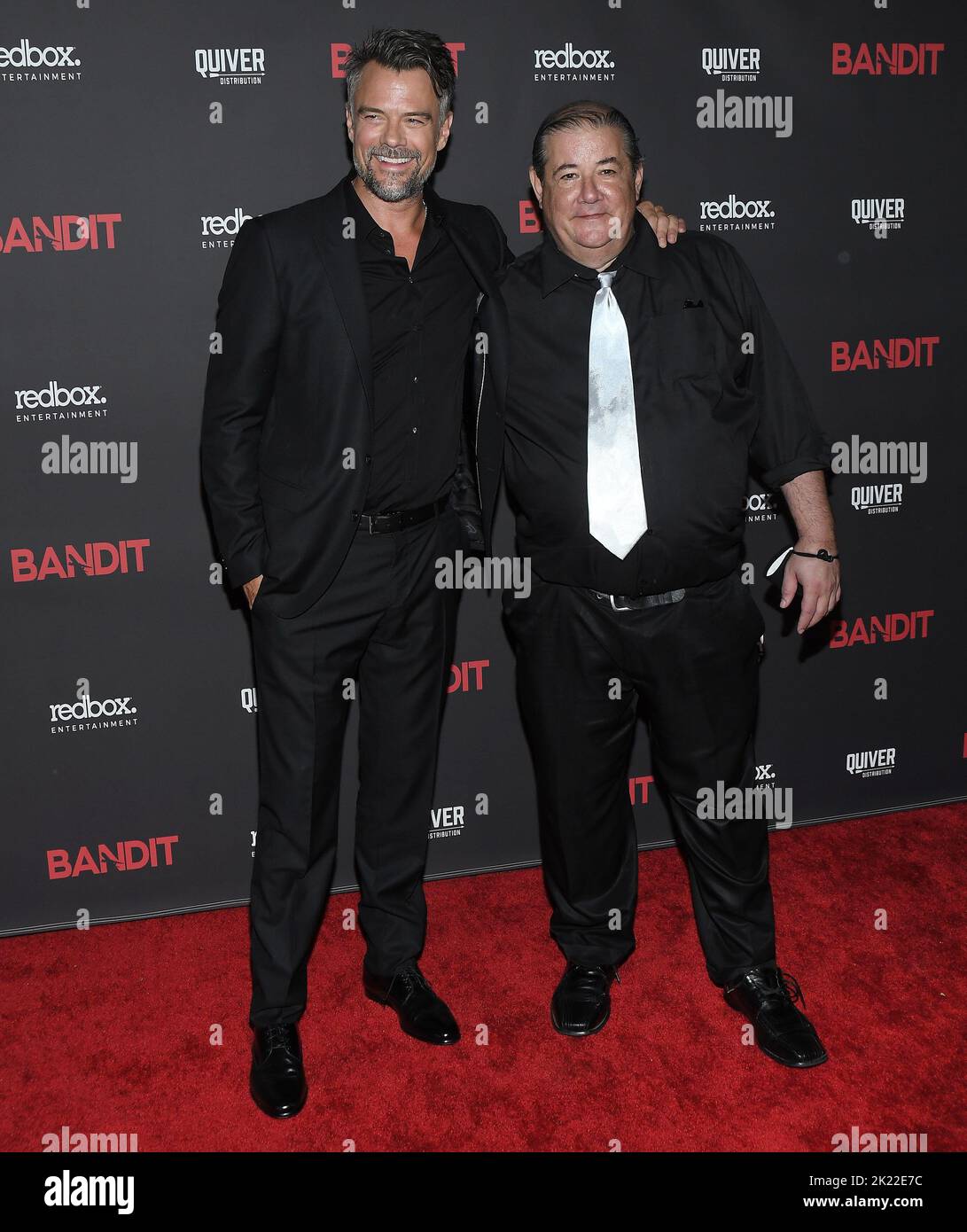 (L-R) Josh Duhamel and Gilbert Galvan Jr. at the BANDIT World Premiere ...