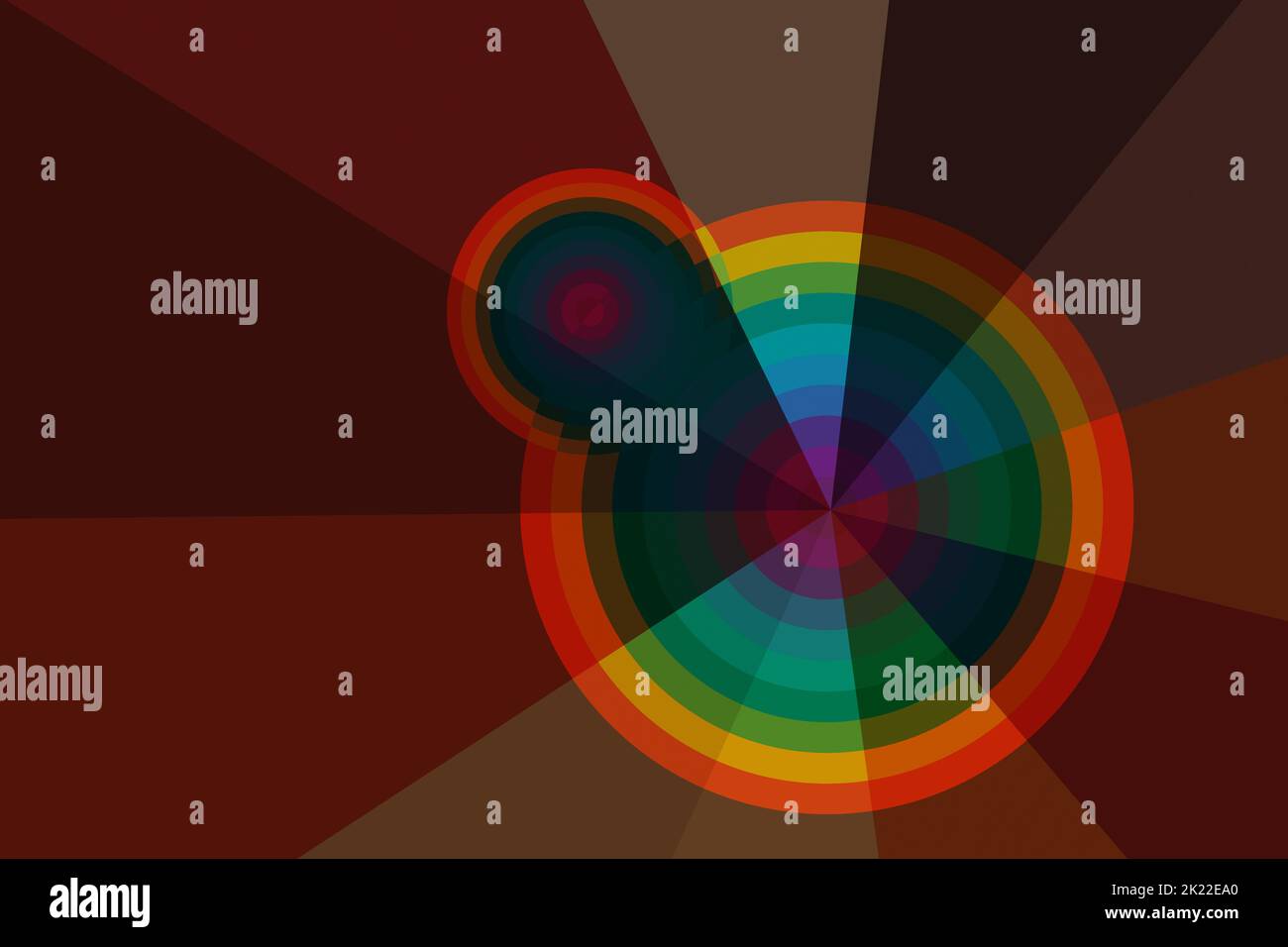 Abstract colorful geometric circle pattern. Geometric modern background ...