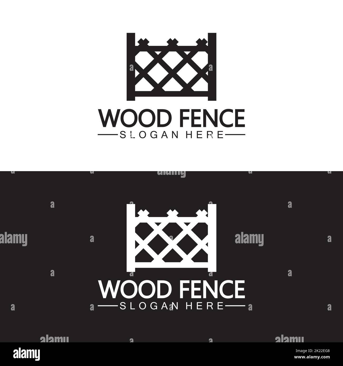 Fence icon vector logo template Stock Vector Image & Art - Alamy