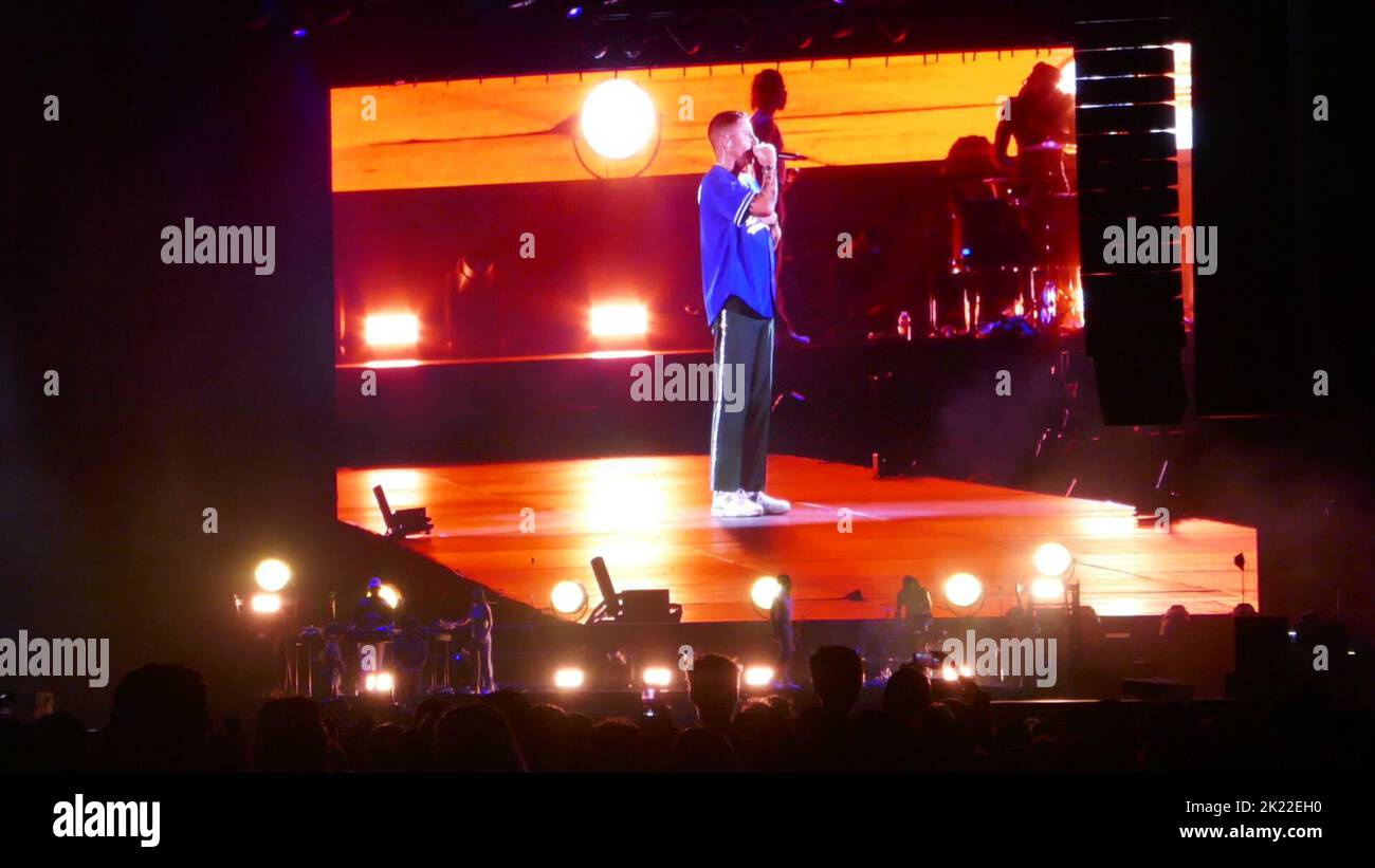 Los Angeles, California, USA 15th September 2022 Macklemore performs on ...