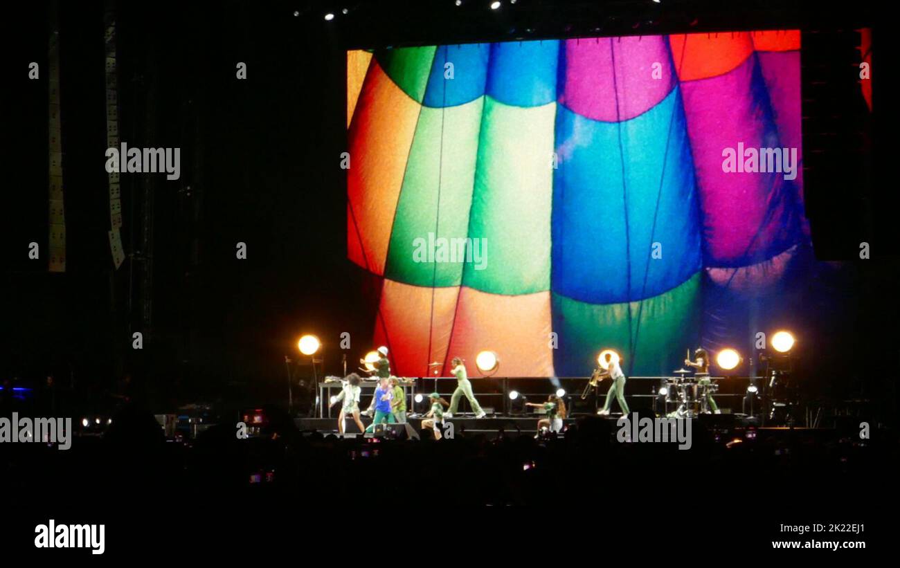 Los Angeles, California, USA 15th September 2022 Macklemore performs on ...