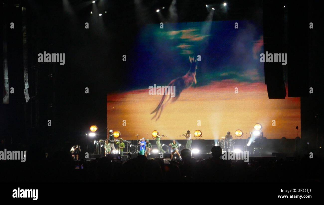 Los Angeles, California, USA 15th September 2022 Macklemore performs on ...