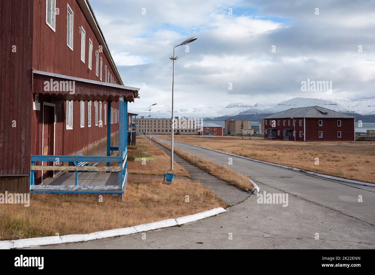 Pyramiden, Norway. 10th Sep, 2022. Abandoned buildings in the abandoned ...