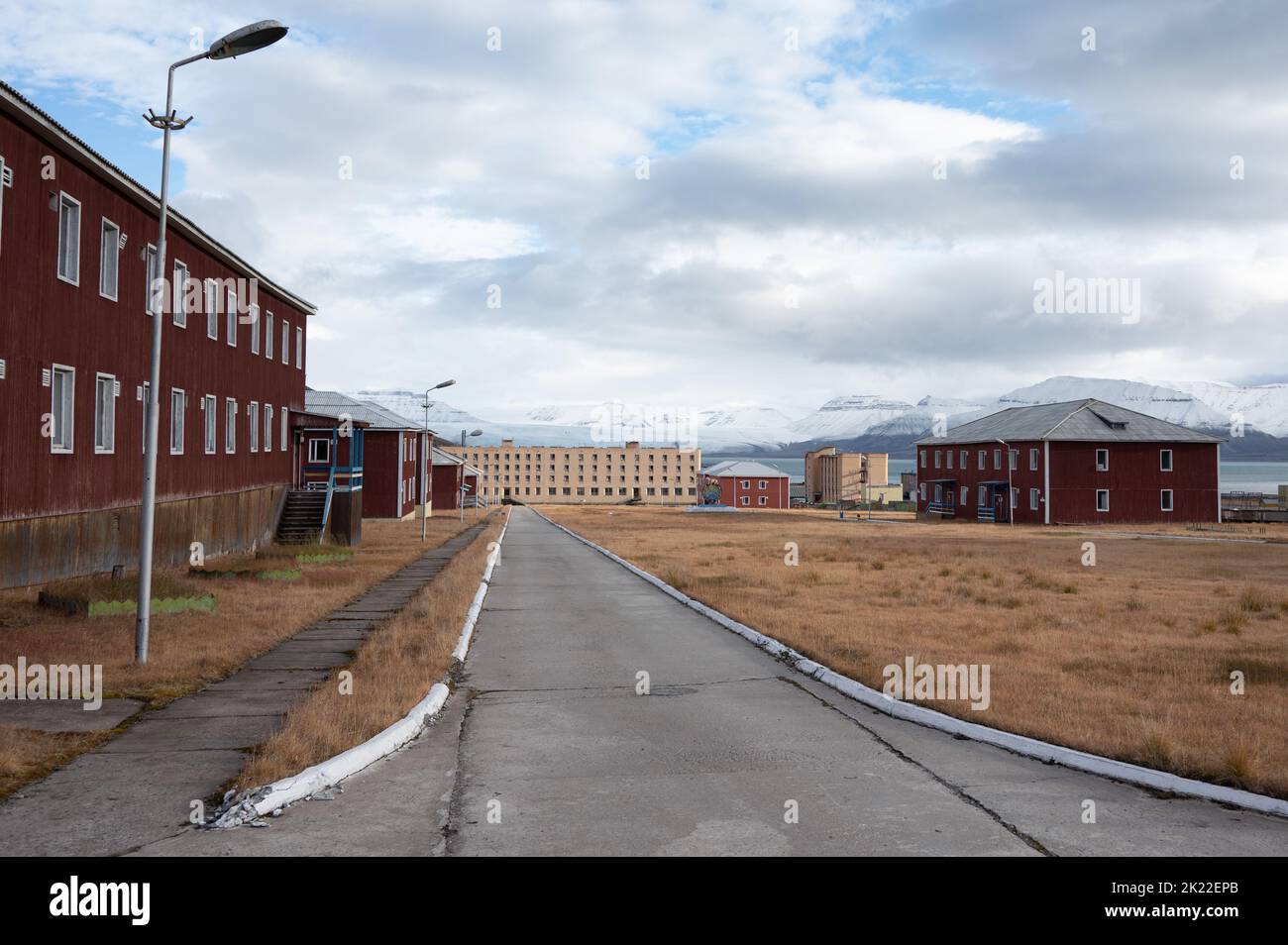 Pyramiden, Norway. 10th Sep, 2022. Abandoned buildings in the abandoned ...