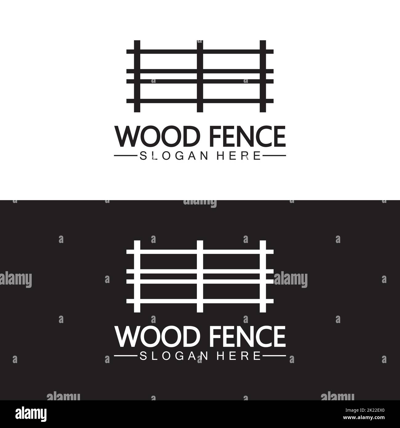Fence icon vector logo template Stock Vector Image & Art - Alamy